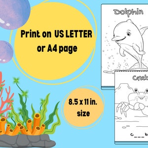 37 Printable Coloring Pages Sea Creatures Kids Under the Sea Coloring ...