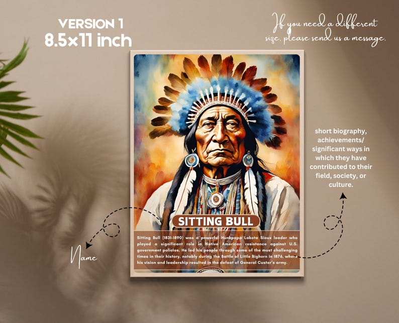 Famous Native Americans Printable Posters, National Native American ...