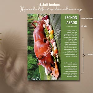 Set of 15 Popular Hispanic Foods Posters for National Hispanic Heritage ...