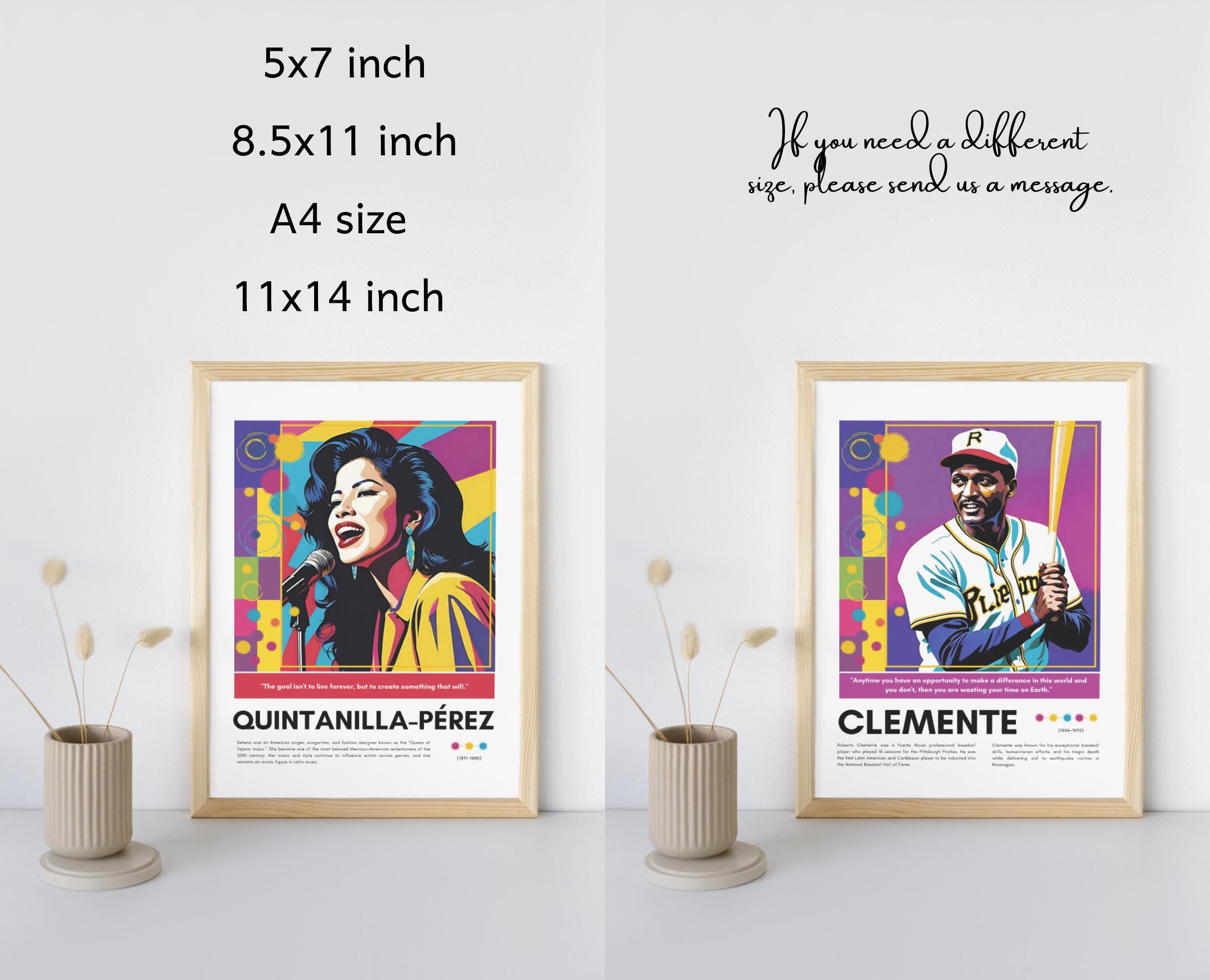 Set of 12 Famous Hispanic Figures - Printable Posters for Classroom ...