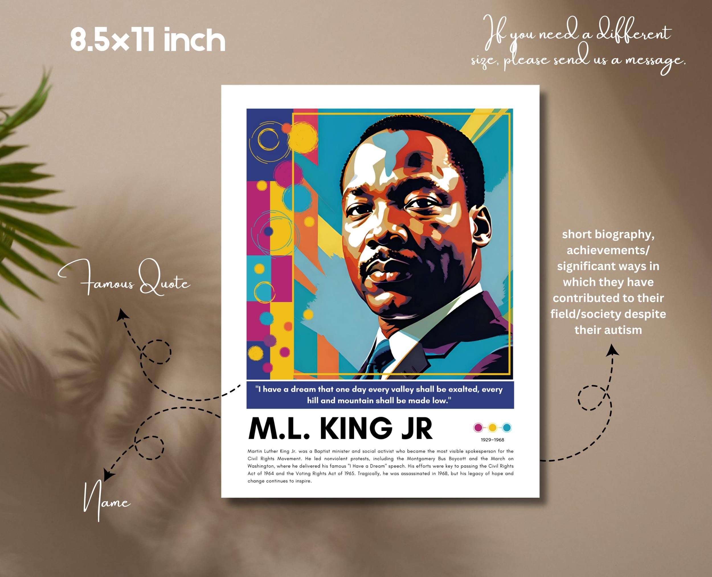 Set of 15 Famous Black People, Black History Month Bulletin Board ...