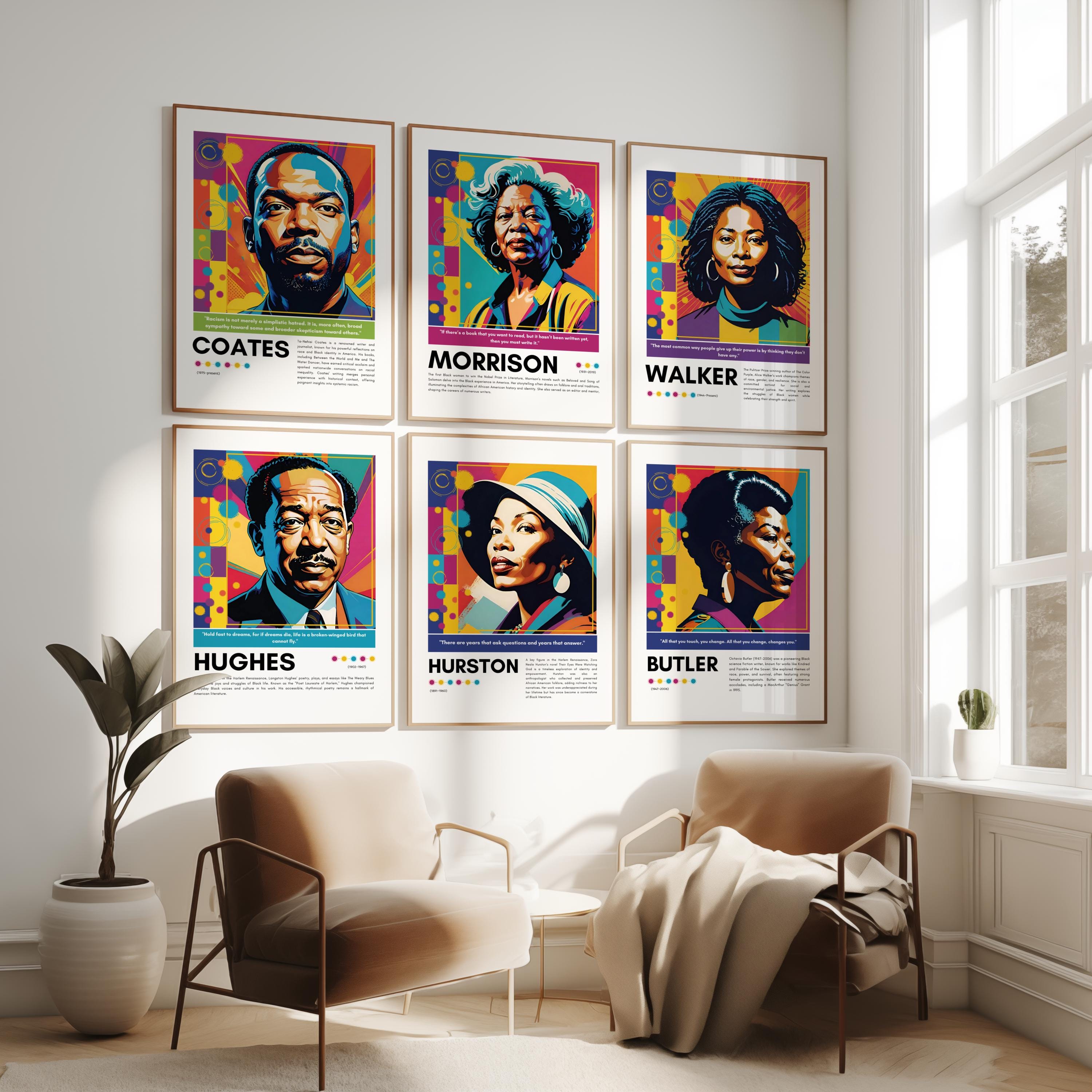 Set of 11 Famous Black Authors, Black History Month Bulletin Board ...