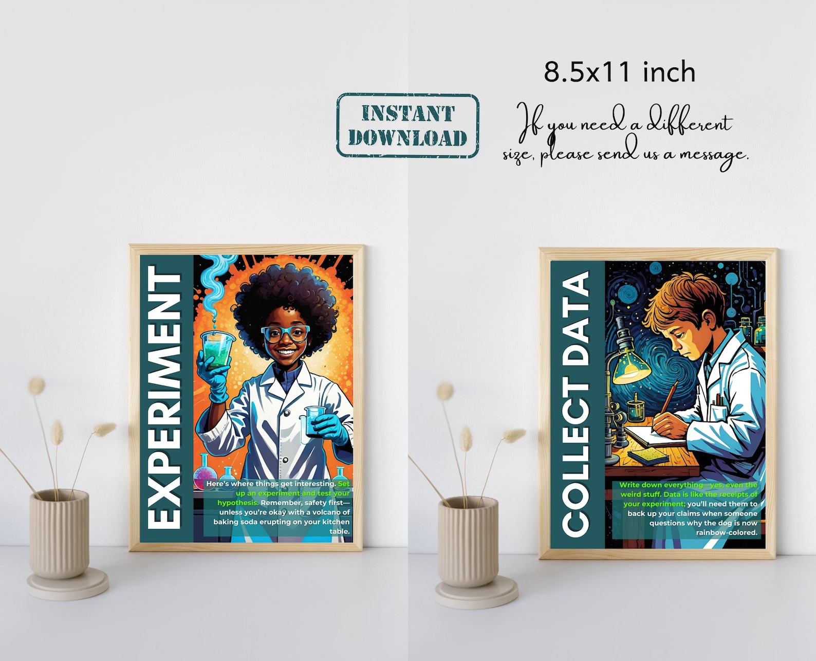 Printable Scientific Method Posters Set of 8 - Starry Night Theme With ...