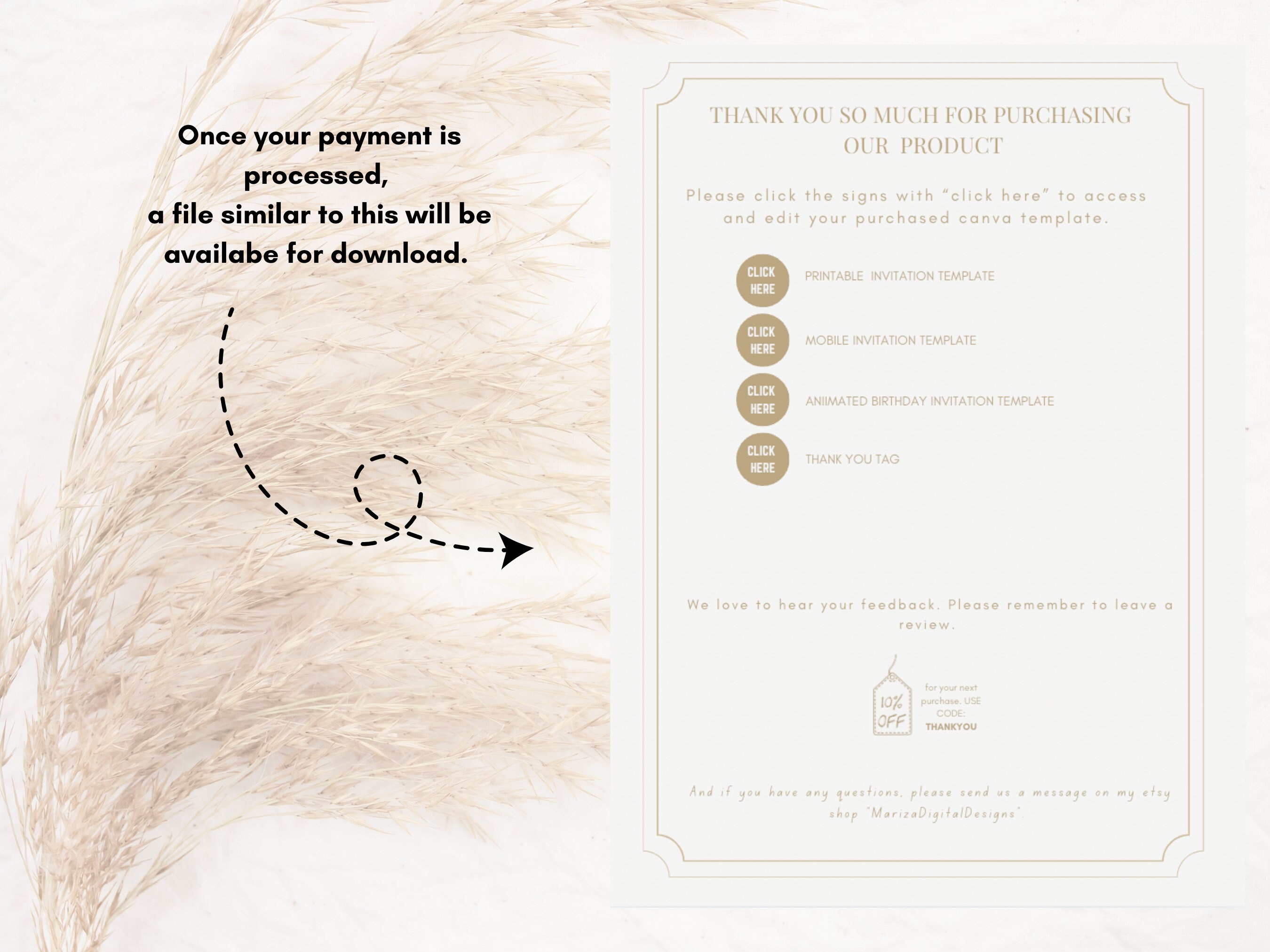 10th Birthday Invitation With Number Photo Collage - Editable and ...