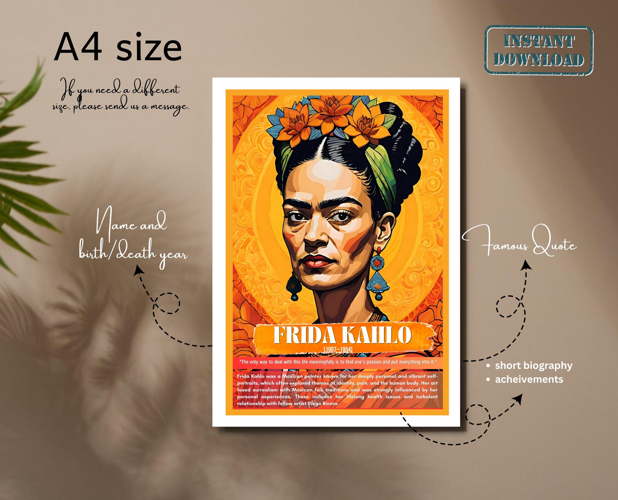 Printable Set of 15 Famous Hispanic Figures in Starry Night Theme for ...