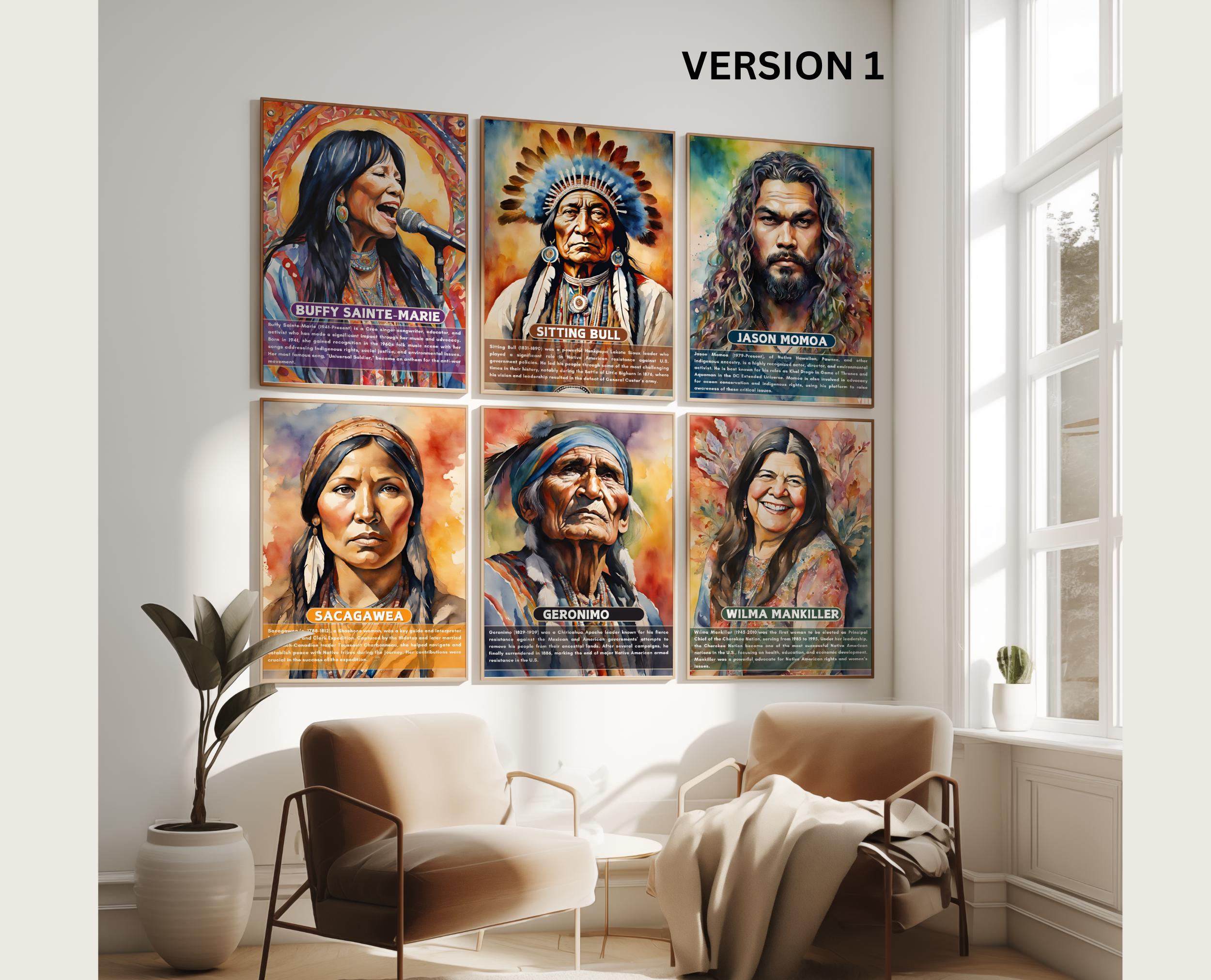 Famous Native Americans Printable Posters, National Native American ...