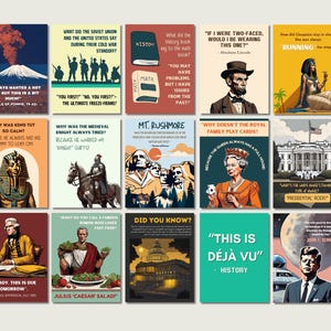 Set of 15 Printable History Posters With Hilarious Puns – Perfect for ...