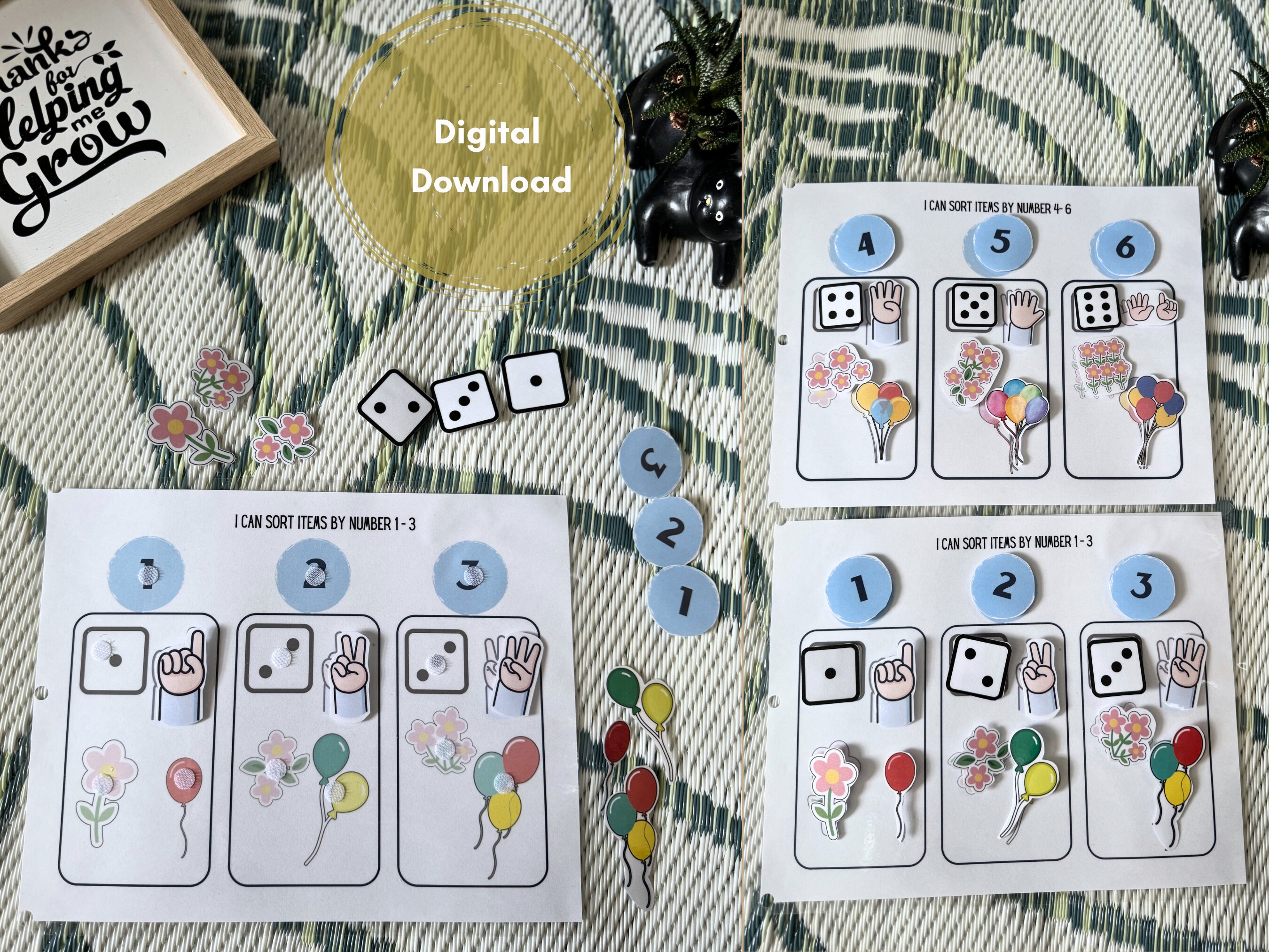 Printable Busy Book, Counting Matching Sorting Numbers Activity ...