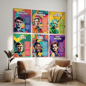 Set of 20 Printable Posters Famous Neurodivergent Individuals, National ...