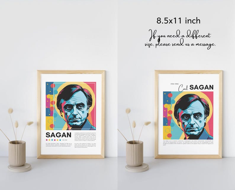 Set of 15 Printable Famous Scientists Posters - Retro Style Wall Art ...