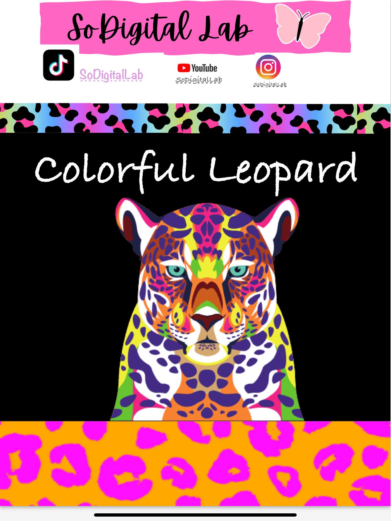Colorful Leopard! Pre-cropped!!! Goodnotes Only!! 13 Pages!!! - Etsy