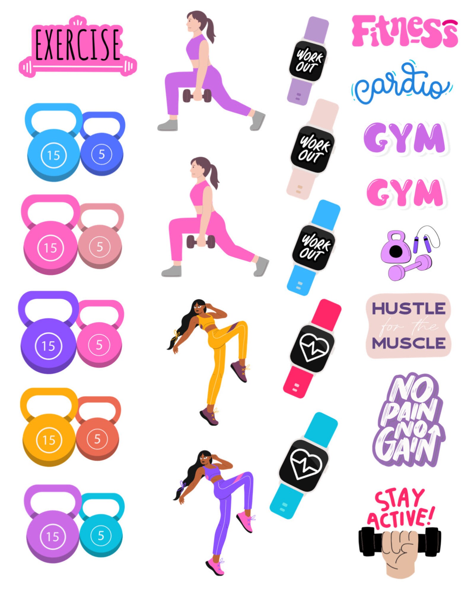 Fitness Pack and Widgets!! Precropped!!! Goodnotes Only!! - Etsy