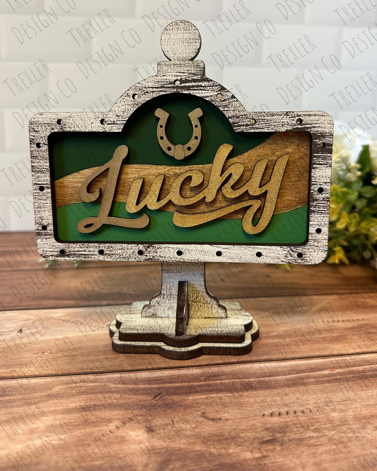 ADD ON Lucky for Mini Sign Post Interchangeable Tabletop Sign ...