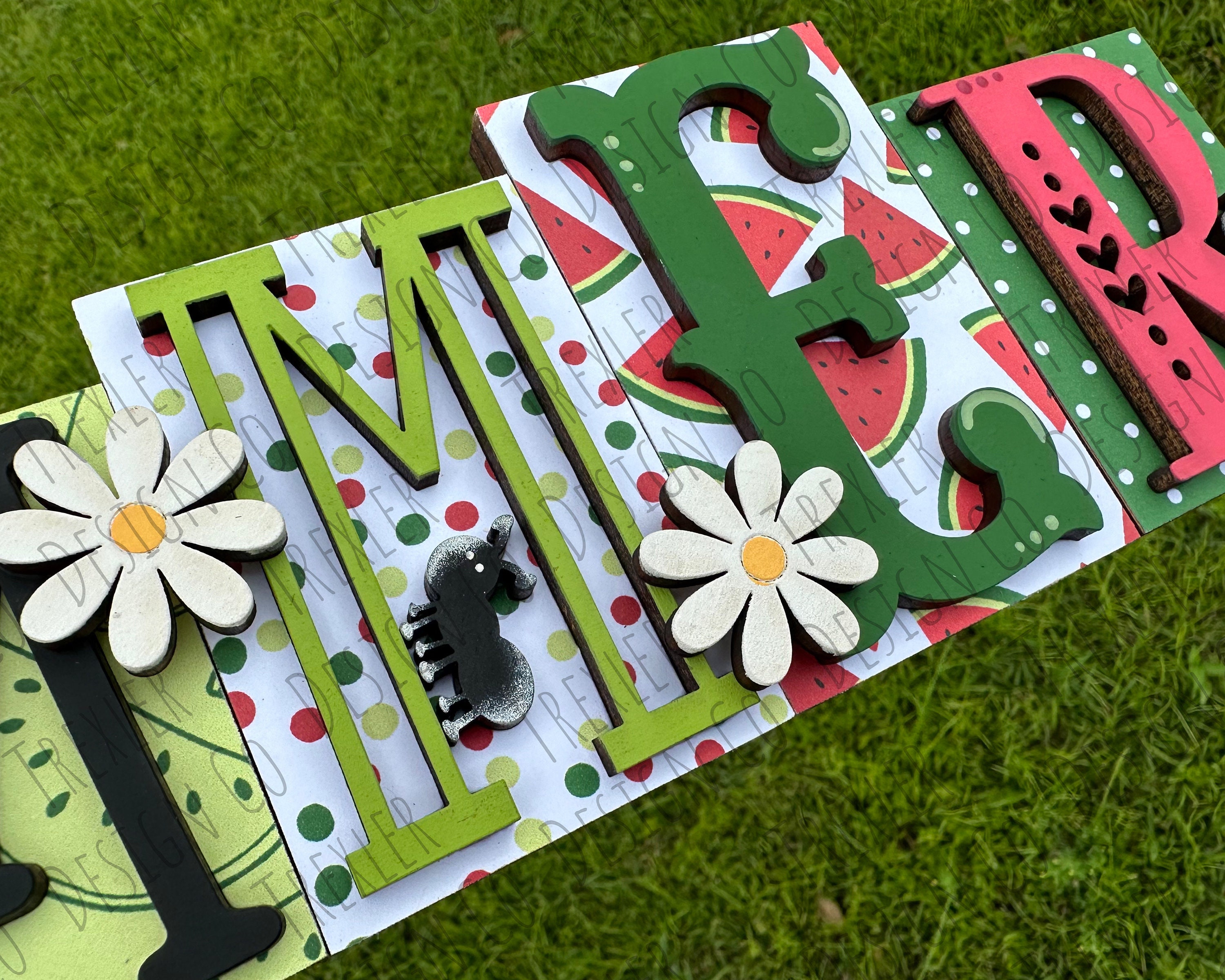 SUMMER Chunky Wooden Sign | Shelf Sitter | Summer Mantel Decor - Etsy