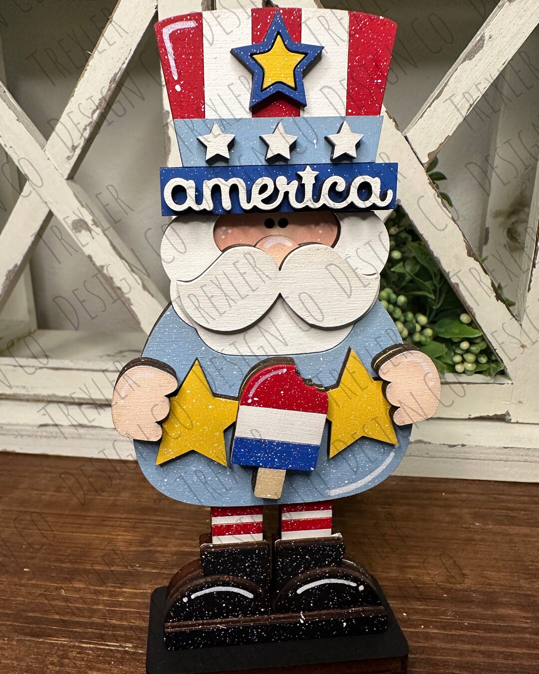 Mini Uncle Sam Shelf Sitter, Patriotic Shelf Sitter, Patriotic Decor - Etsy