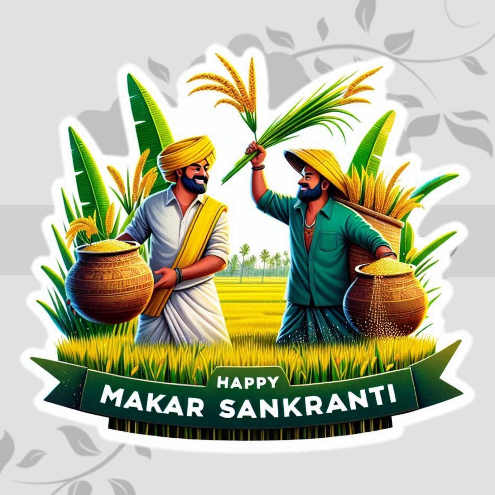 Makar Sankranti 9 PNG DOWNLOAD Sticker Images, Makar Sankranti Kids ...