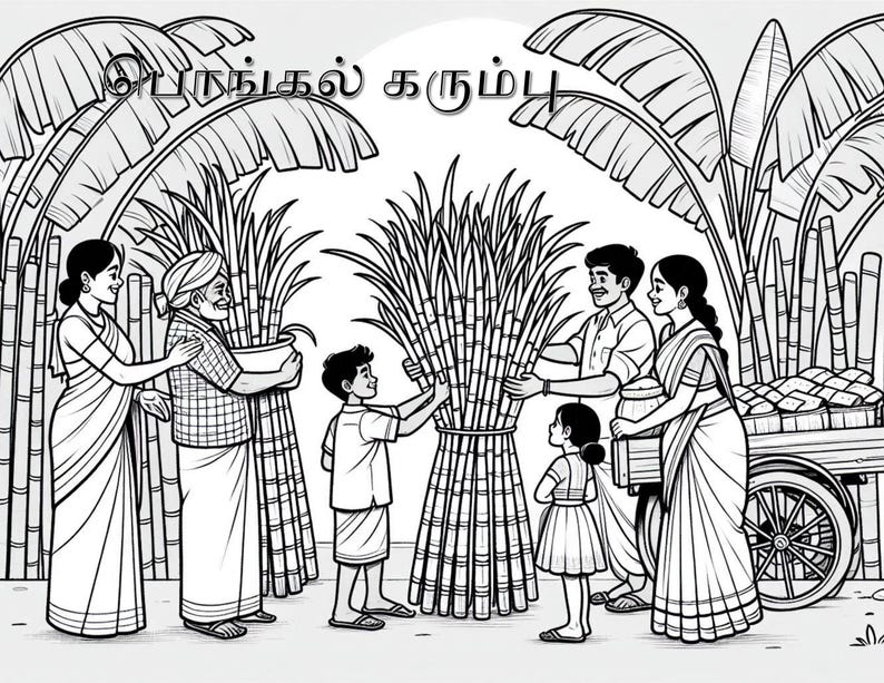 10 Tamil Pongal Coloring Pages, Pongal Activities, Indian Harvest ...