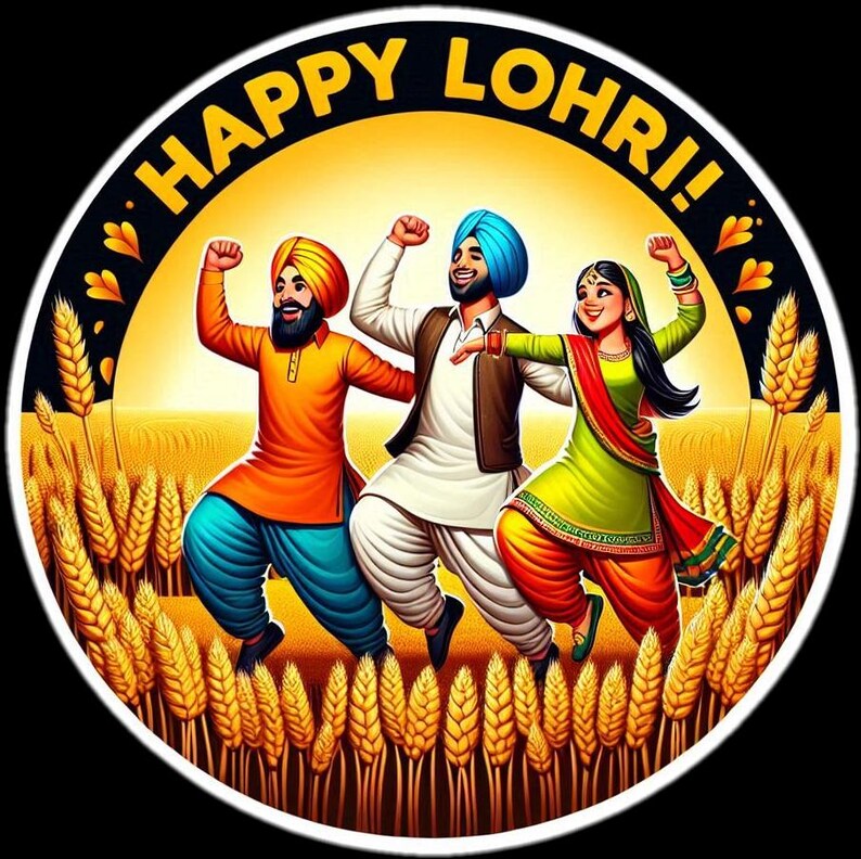 12 Happy Lohri Stickers,lohri Kids Activities/coloring/cards/kids ...