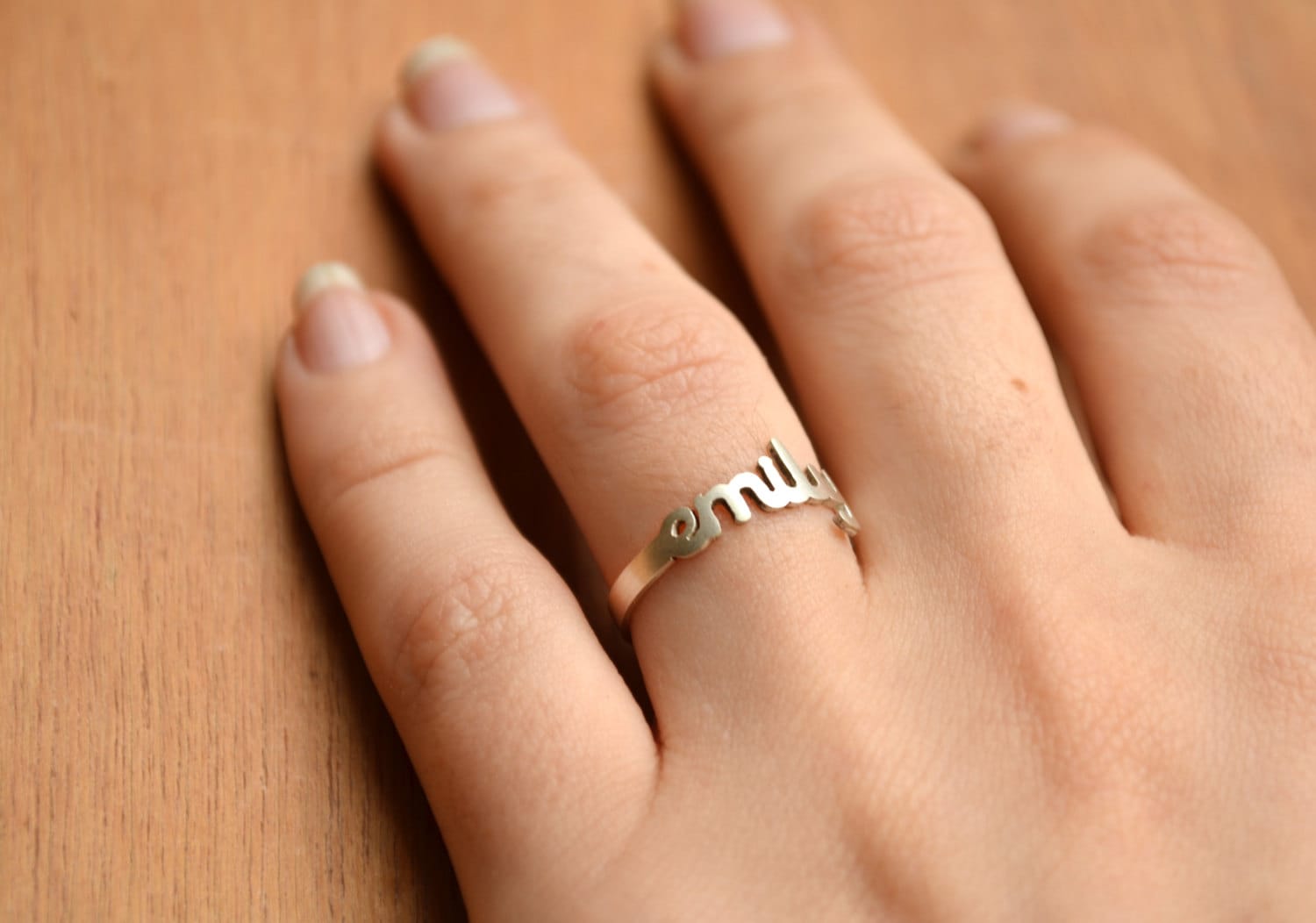 Name Ring sterling Silver Personalized Ring - Etsy