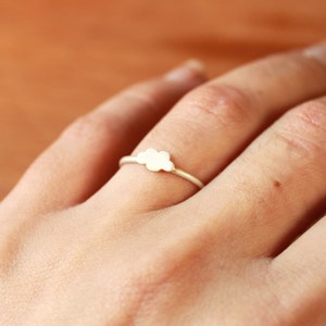 Tiny Cumulus Cloud Ring -sterling Silver - Nature Jewelry - Sky Ring ...