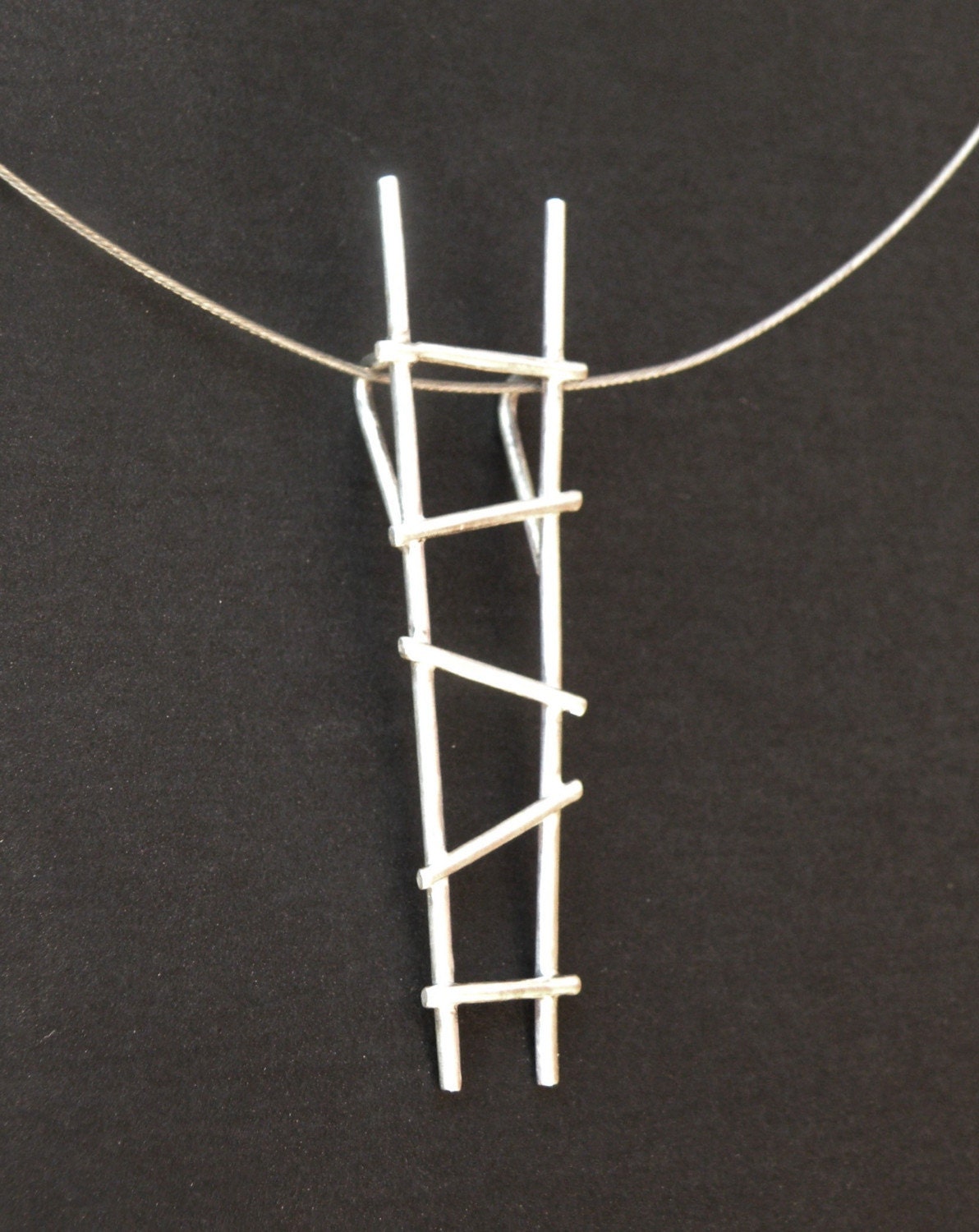 Ladder Pendant-sterling Silver - Etsy
