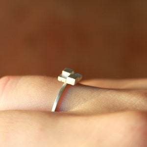 Block Ring - Stacking Ring - Sterling Silver - Etsy