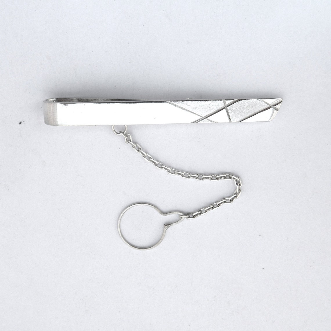 Modern Tie Bar- Sterling Silver - Etsy