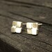 Block Earrings-sterling Silver - Etsy