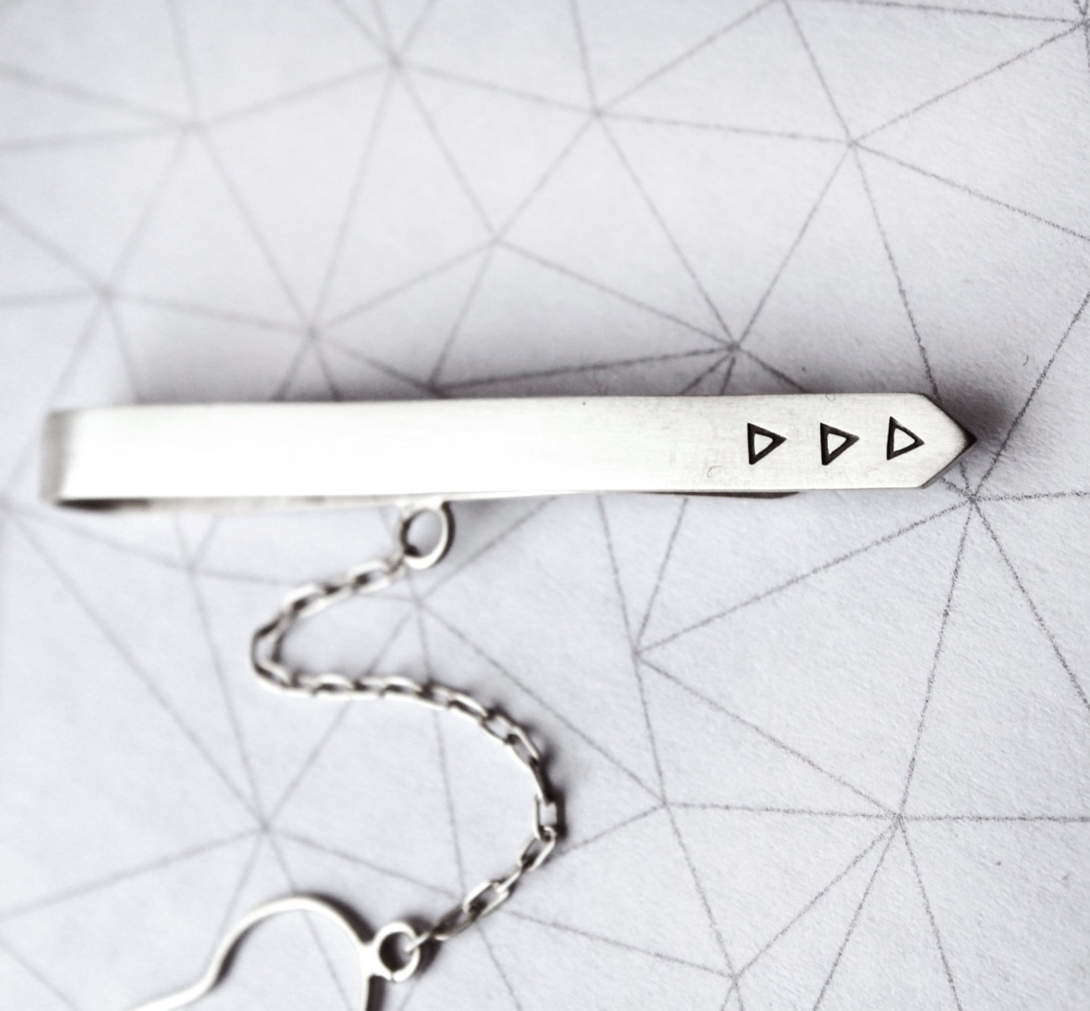 Arrow Tie Bar - Sterling Silver - Tie Tack - Gifts for Men, Wedding ...
