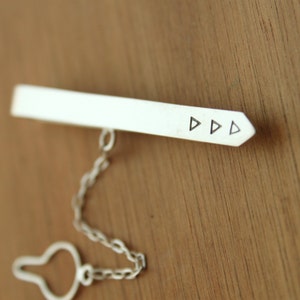 Arrow Tie Bar - Sterling Silver - Tie Tack - Gifts for Men, Wedding ...