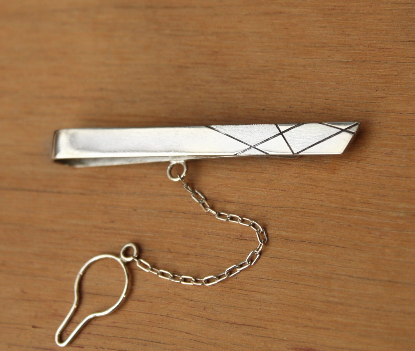 Modern Tie Bar- Sterling Silver - Etsy