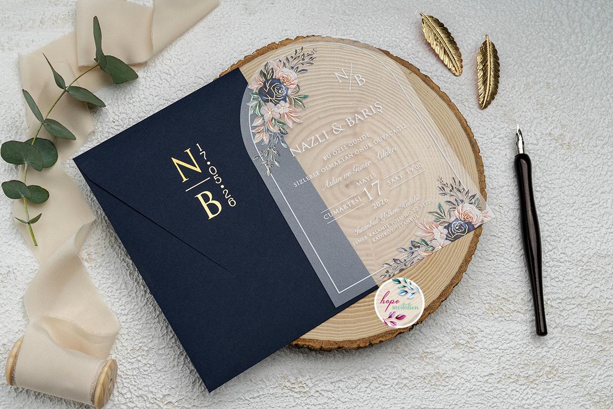 Flower Frame Oval Invitation, Wedding Invitation, Oval Frame Invitation ...