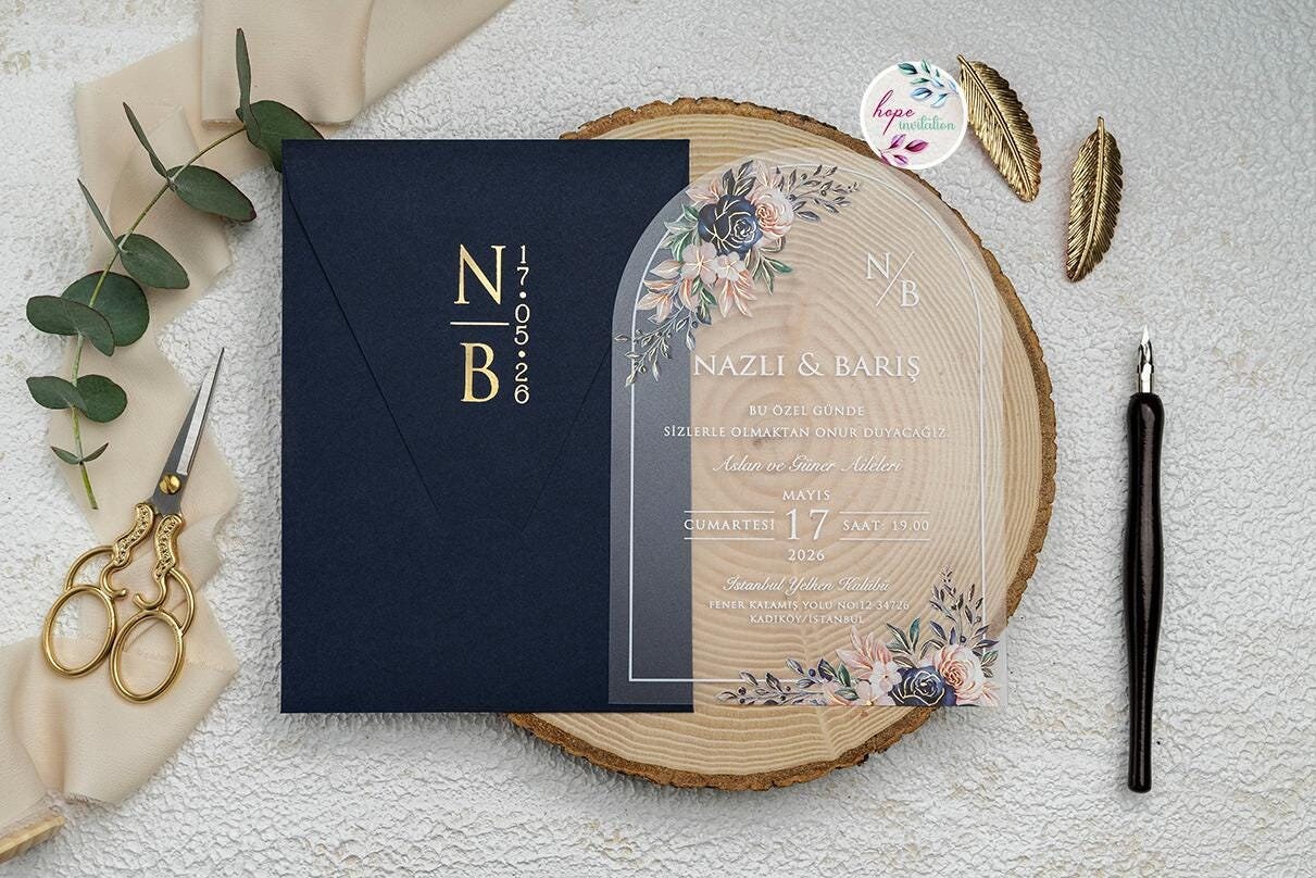 Flower Frame Oval Invitation, Wedding Invitation, Oval Frame Invitation ...