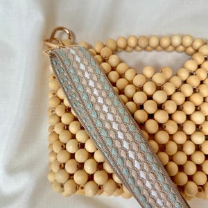 The Petite Bead Purse | Top Handle Purse, Bobo Purse, Wooden Bead Purse ...
