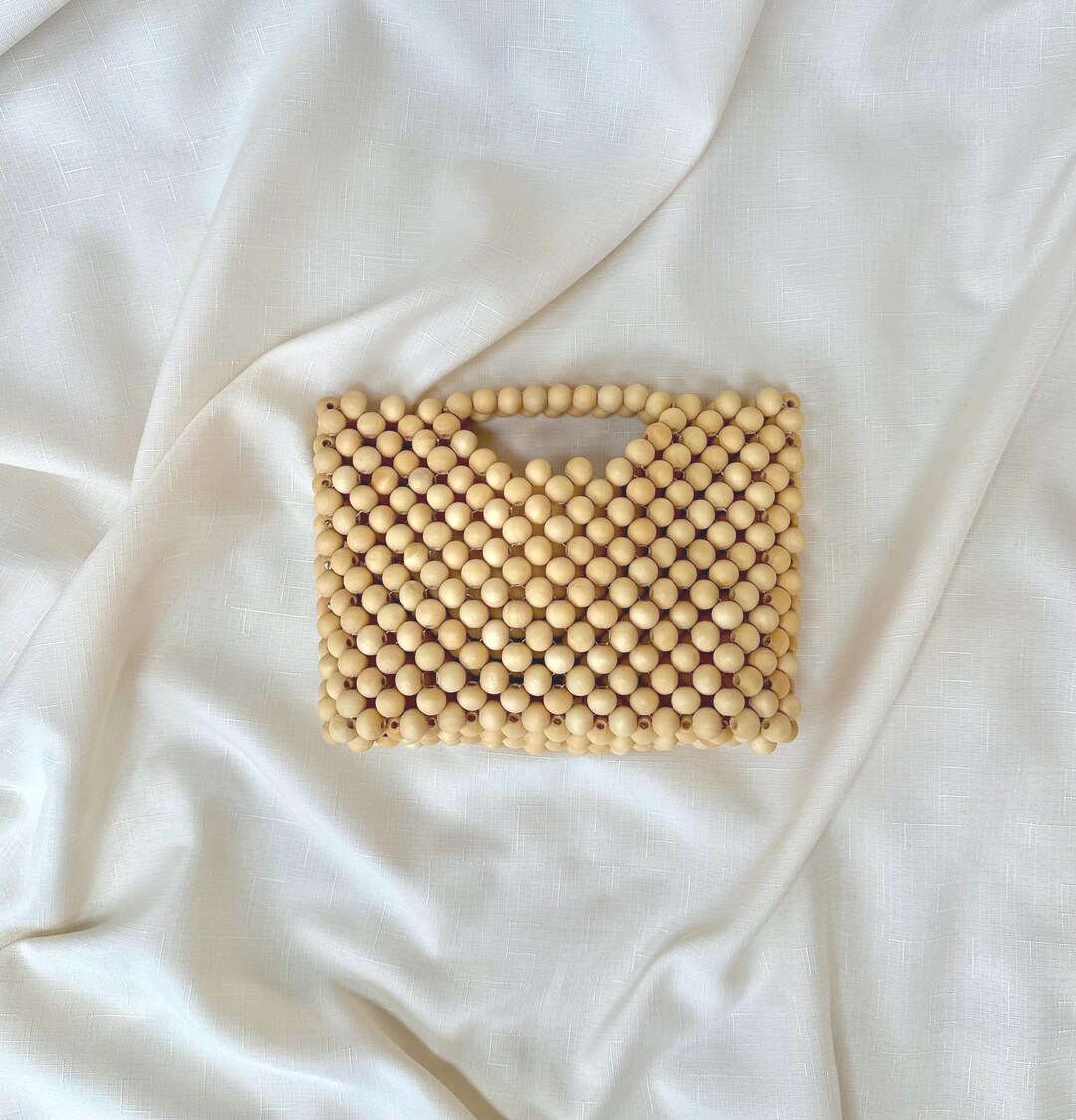 The Petite Bead Purse | Top Handle Purse, Bobo Purse, Wooden Bead Purse ...