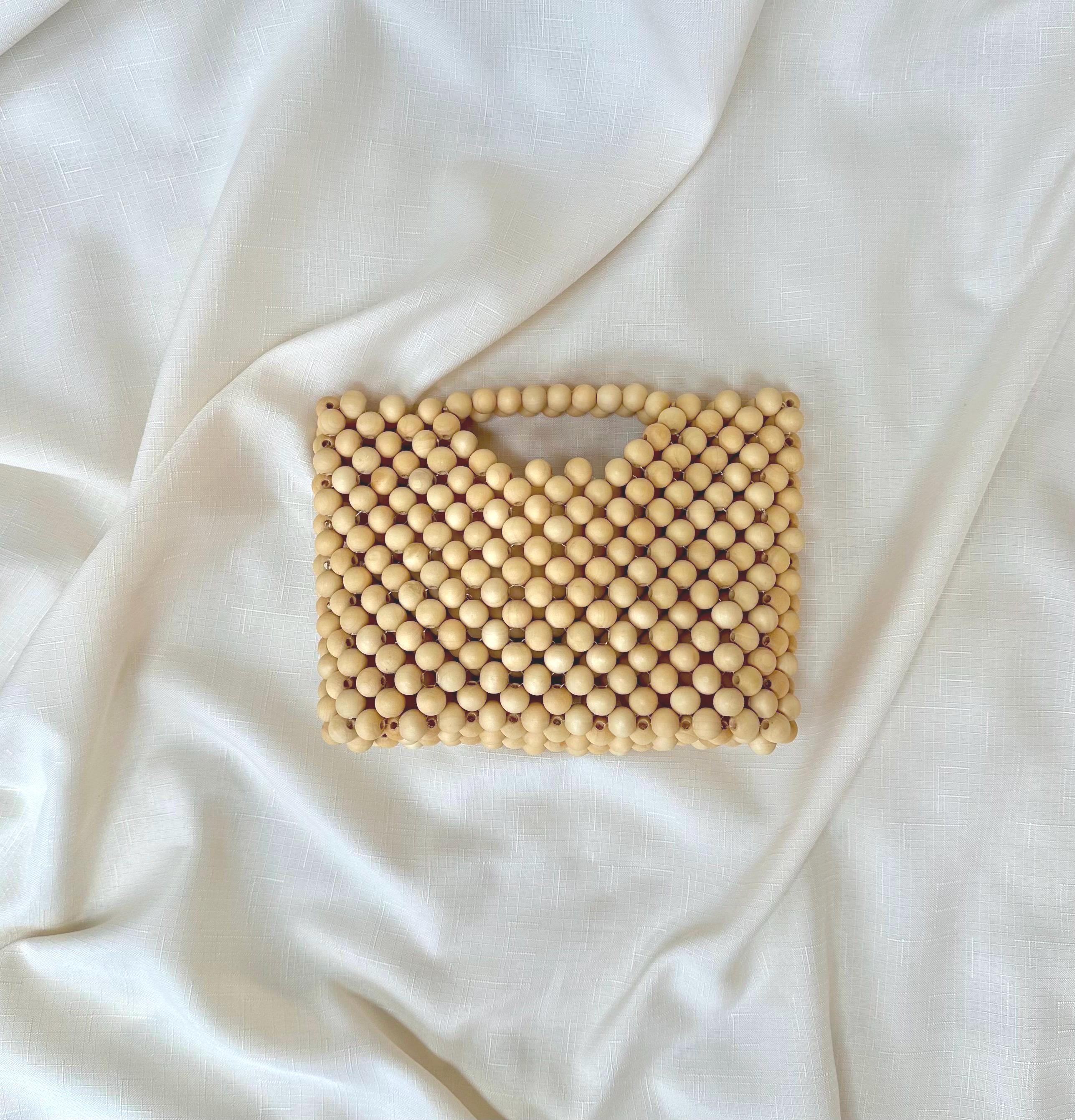 The Petite Bead Purse | Top Handle Purse, Bobo Purse, Wooden Bead Purse ...