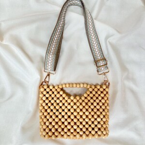 The Petite Bead Purse | Top Handle Purse, Bobo Purse, Wooden Bead Purse ...