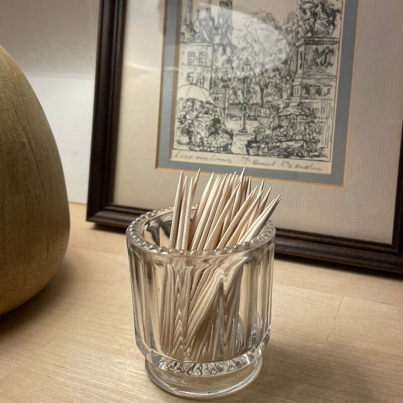 Glass Toothpick Holders - Etsy