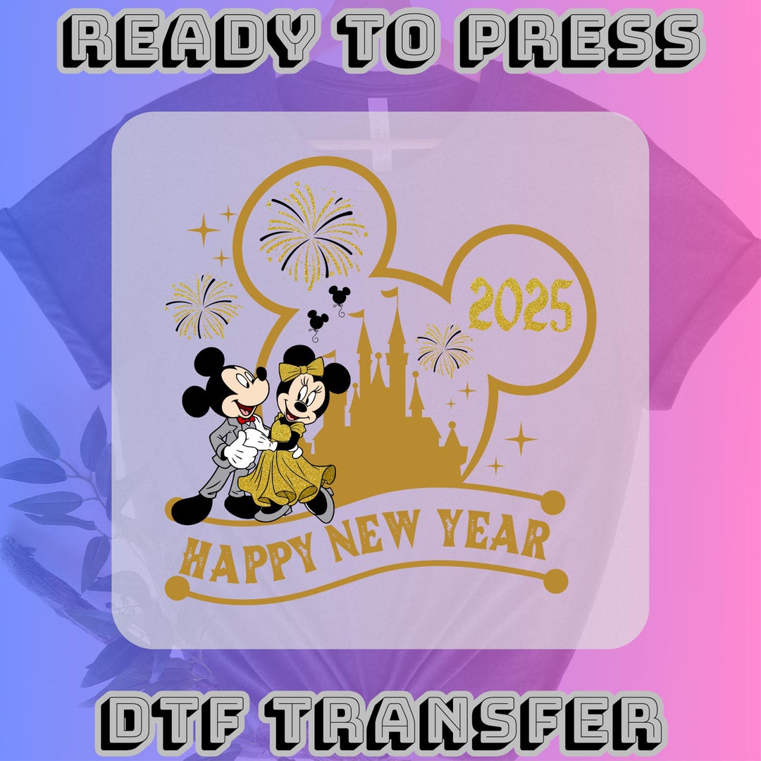 Disney 2025 DTF, Disney World Dtf Transfer, Ready to Press, Heat ...