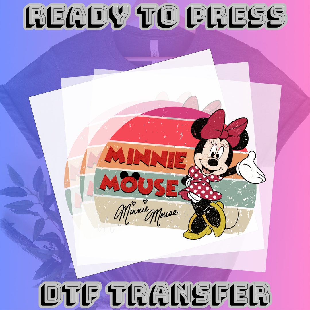 Minnie Mouse Ready to Press, Ready to Press DTF Transfer, Toy Story DTF ...