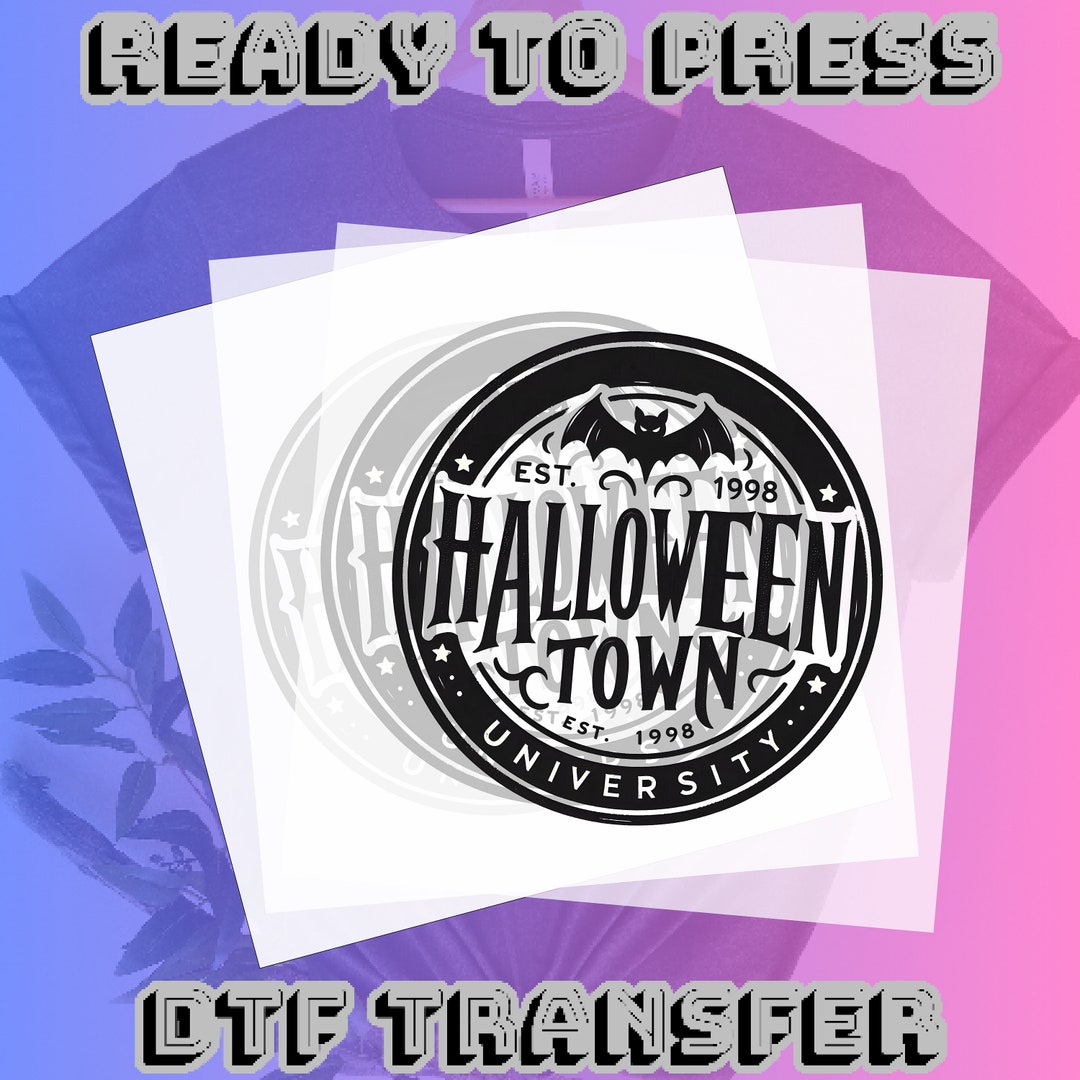 Halloween Town Dtf Transfers, Ghosts Dtf Transfer, Spooky Ghost Dtf ...