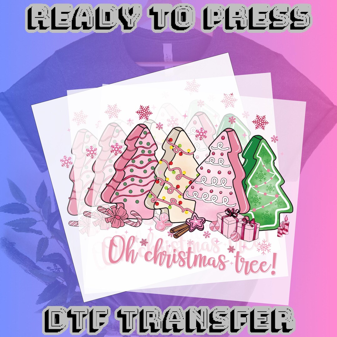 Christmas Tree DTF, Cowboy Christmas Dtf, Dtf Transfer, Ready to Press ...