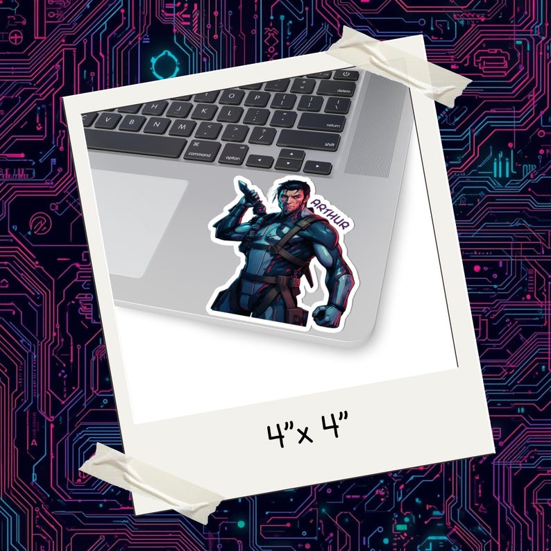 Arthur Nightingale Warframe Vinyl Sticker | the Hex 1999 Fan Art - Etsy