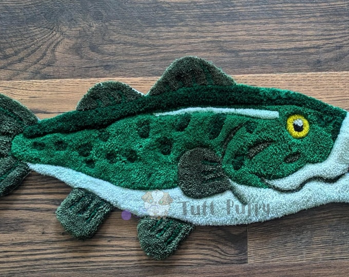 Bass Fish Rug - Etsy