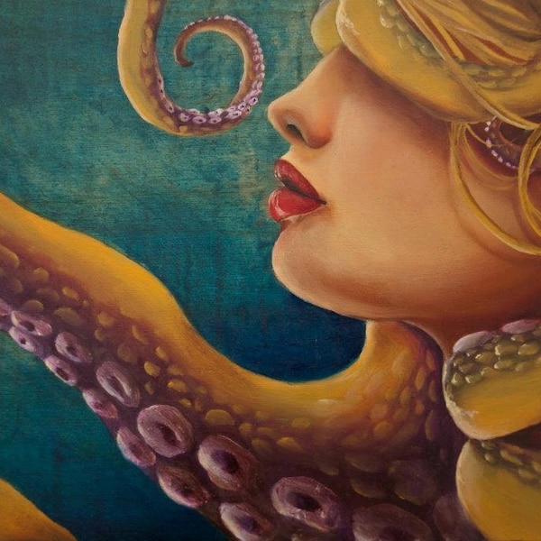 Mermaid and Octopus - Etsy