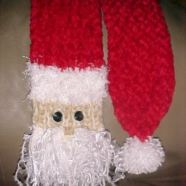 Santa Scarf - Etsy
