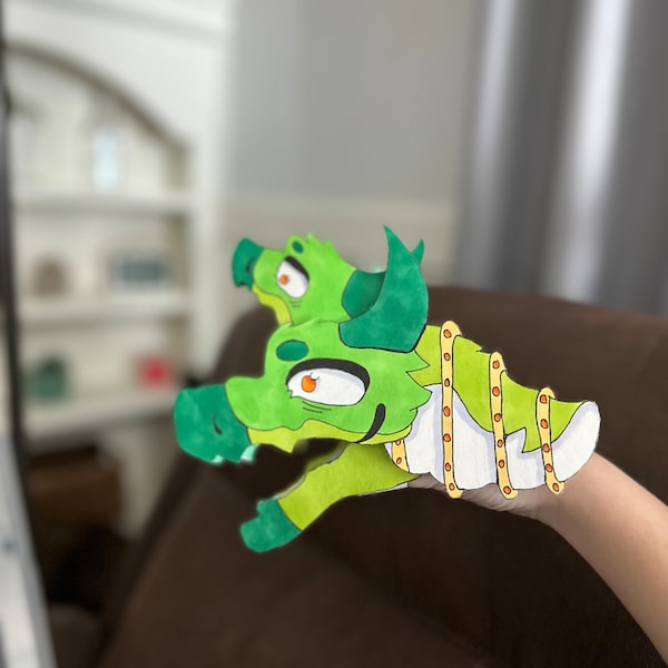 Paper Dragon Puppet Base - Etsy