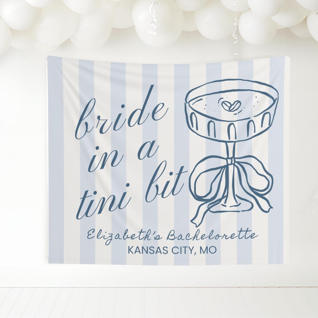 Bride in a Tini Bit Banner, Espresso Martini Bridal Shower Sign,dirty ...