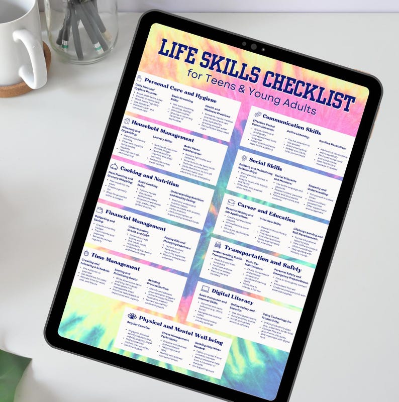 Bucket List | Life Skills Checklist for Teens & Young Adults ...