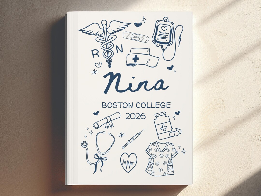 Personalized Nurse Journal Custom Nursing Notebook RN BSN Graduation ...